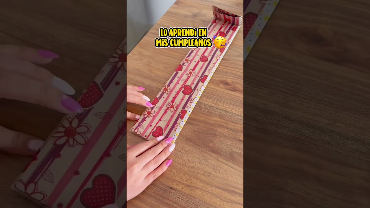 Una idea facilísima para envolver tus regalos, te gusta? 🤗 #tips #tipshogar #lifehacks #ideas #home