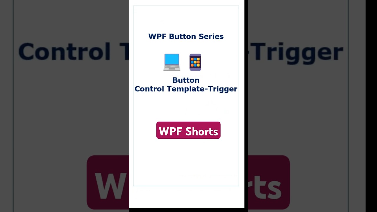 WPF | Custom Button Template with Hover Effect in XAML! | Control template Tutorial 🖱️