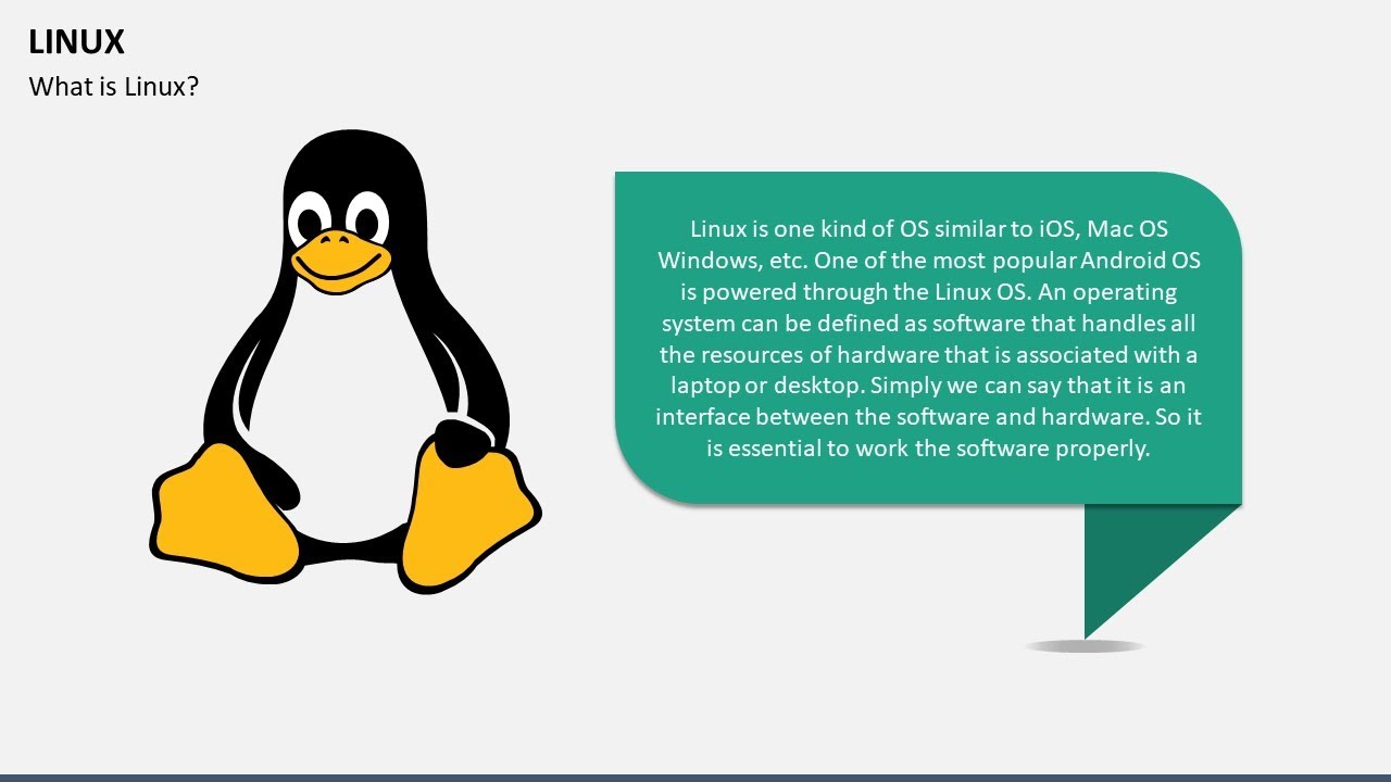 Linux Animated PowerPoint Template