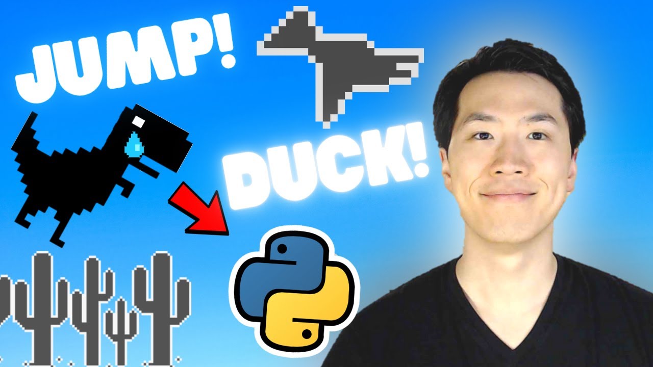 Teaching AI to beat the Dinosaur Game | Python | Computer Vision | Canny Edge Detection