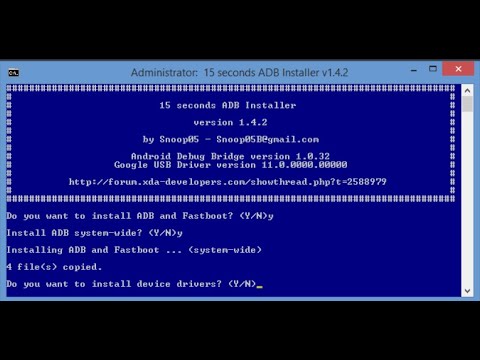 15 second ADB Installer XDA