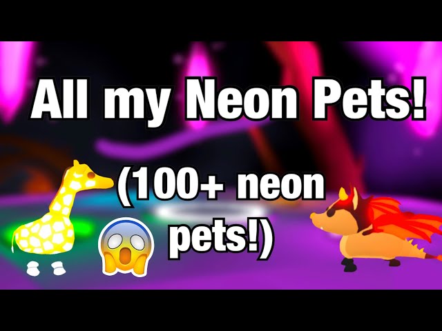 How to make a neon pet in Roblox Adopt Me!