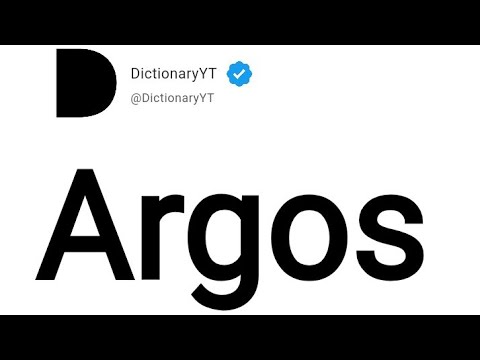 Argos Meaning in English