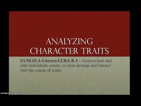 Analyzing Character Traits