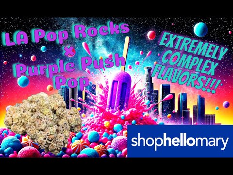 Trying ShopHelloMary LA Pop Rocks x Purple Push Pop THCa Flower - Two In One!