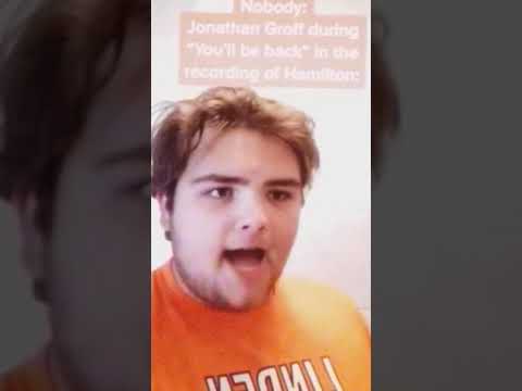 Jonathan Groff "You'll Be Back" Hamilton Meme
