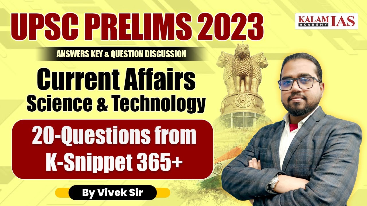 UPSC Prelims 2023 Paper Analysis Current Affairs And Science & Technology | UPSC Prelims 2023