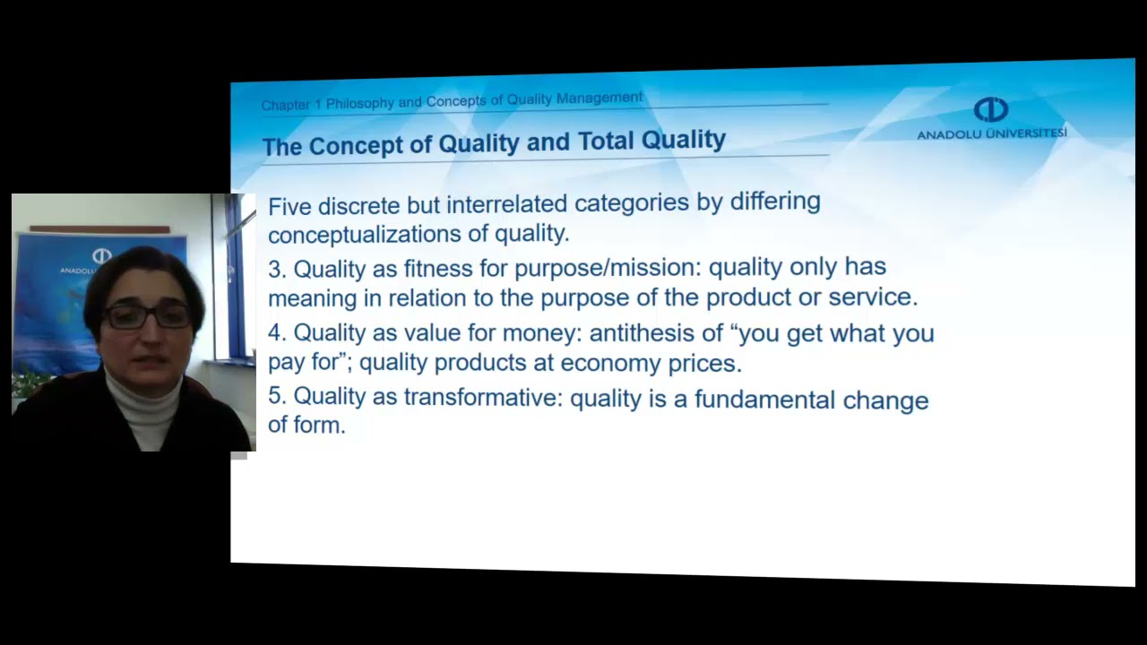 QUALITY MANAGEMENT - Chapter 1 Summary