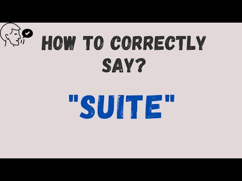 How to Pronounce Suite Correctly | Master Pronunciation