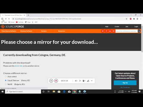 How to Download file in fast speed from Sourceforge