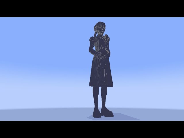 Wednesday Addams Jenna Ortega's 3d hand art minecraft Minecraft Map