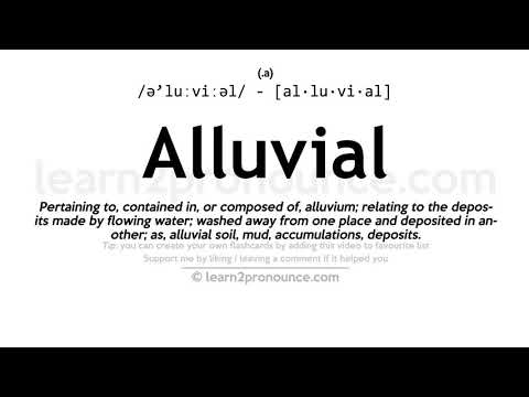 Pronunciation of Alluvial | Definition of Alluvial