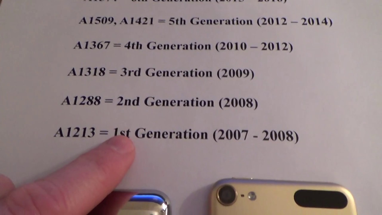 How to identify your Apple iPod Touch model