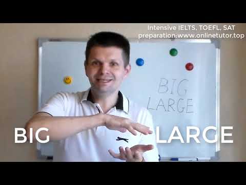 BIG or LARGE - what is the difference?