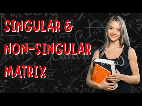 1-28 Singular and Non-Singular Matrix