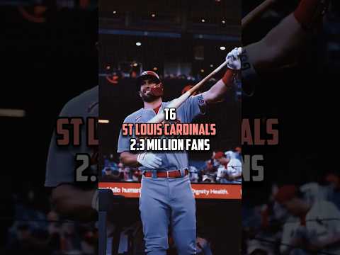Top 8 MLB teams based on fan base #trending #baseball #capcutedit