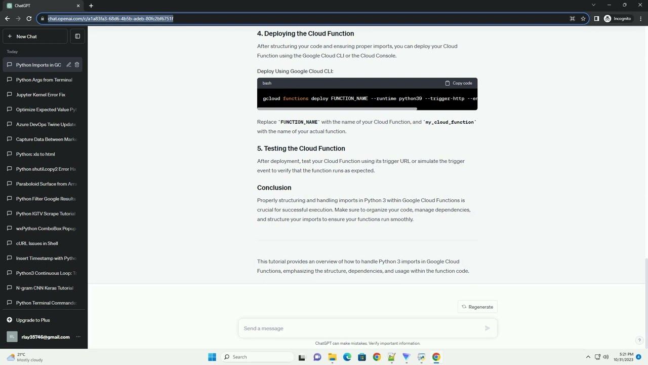 How to use Python 3 imports properly in Google Cloud Functions