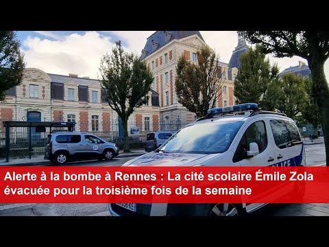 Alerte à la bombe à Rennes: La cité scolaire Émile Zola évacuée pour la troisième fois de la semaine