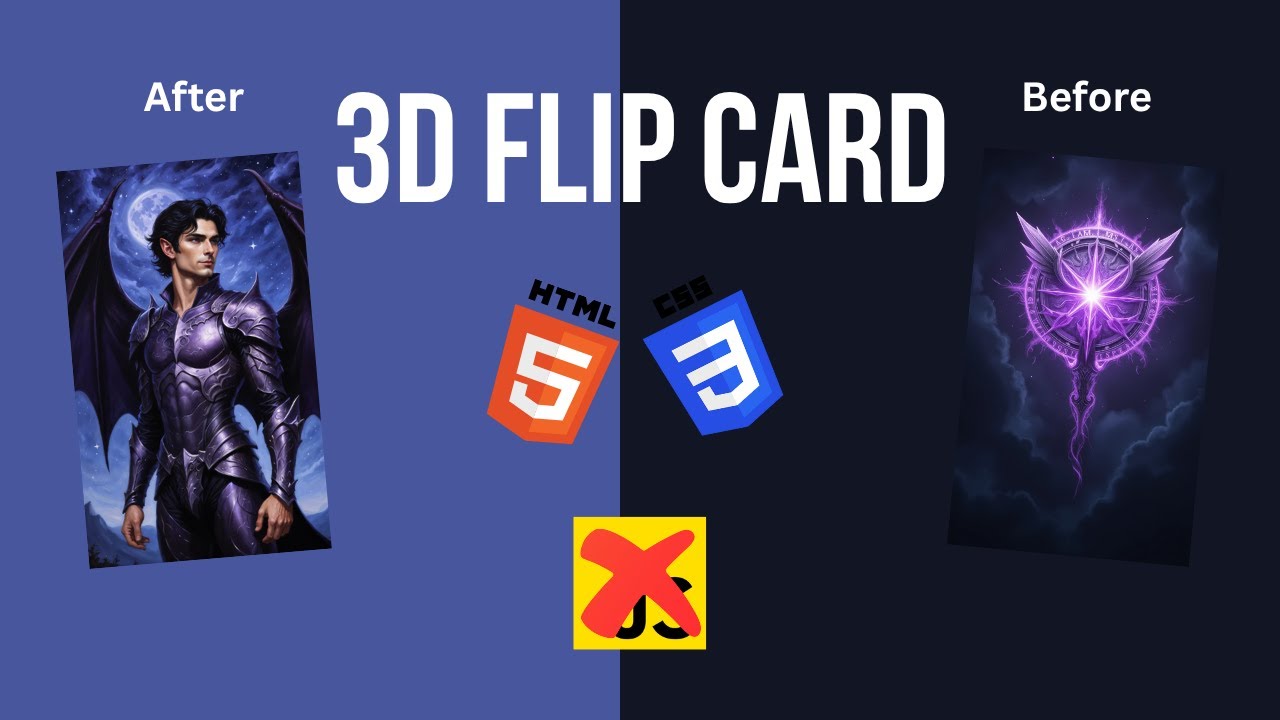 How to Make a 3D Flip Card Using Pure CSS