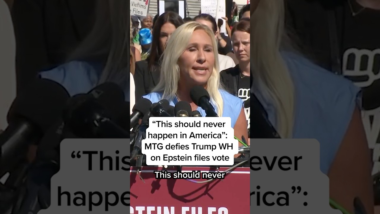 MTG defies Trump White House on Epstein files release