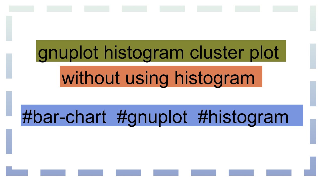gnuplot histogram cluster plot without using histogram