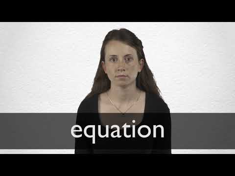 How to pronounce EQUATION in British English
