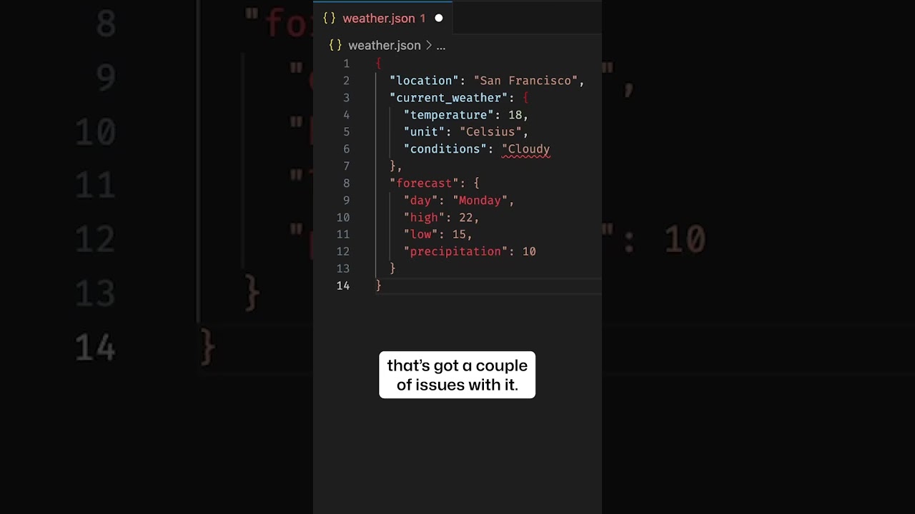 Debugging JSON with GitHub Copilot Chat