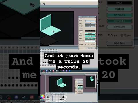 Isometric Pixel Art Trick #aseprite #pixelart #tutorial #tips #tipsandtricks #animation #indiegame