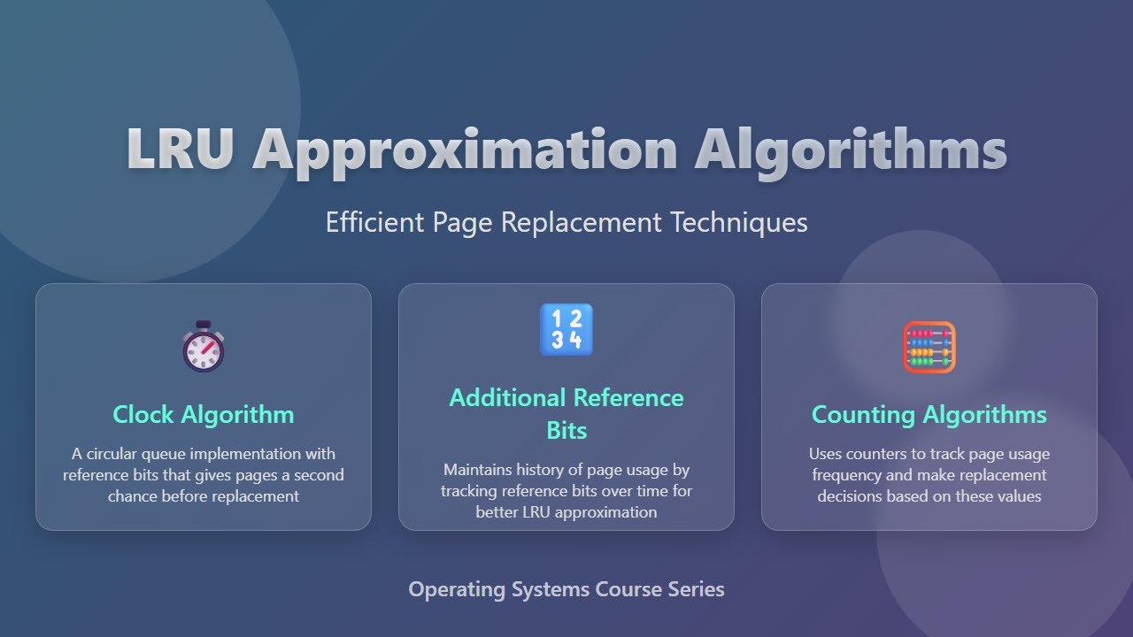 LRU Approximation Algorithms Explained for Beginners | Operating Systems