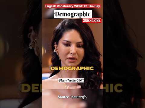 Demographic Meaning In Hindi #shorts #sunnyleonethuglife