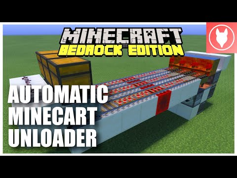 How to Make an Automatic Minecart Unloader in Minecraft Bedrock
