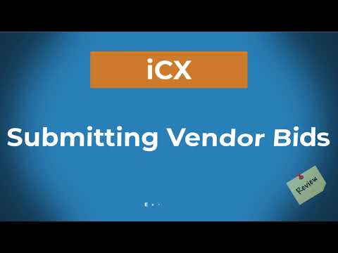 Submitting a Bid