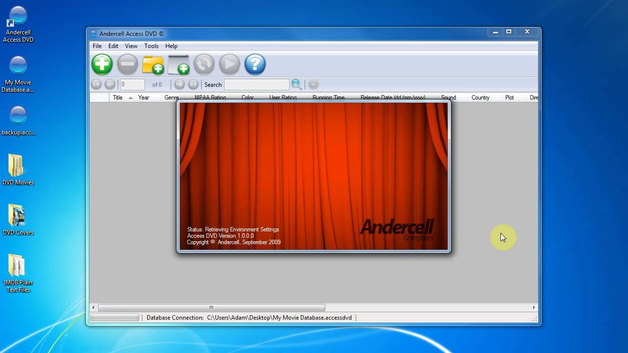 Andercell Access DVD (Movie Database Software)