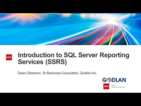 Manufacturing Performance Webinar Introduction to SSRS SQL Server Reporting Services - SyteLine ERP