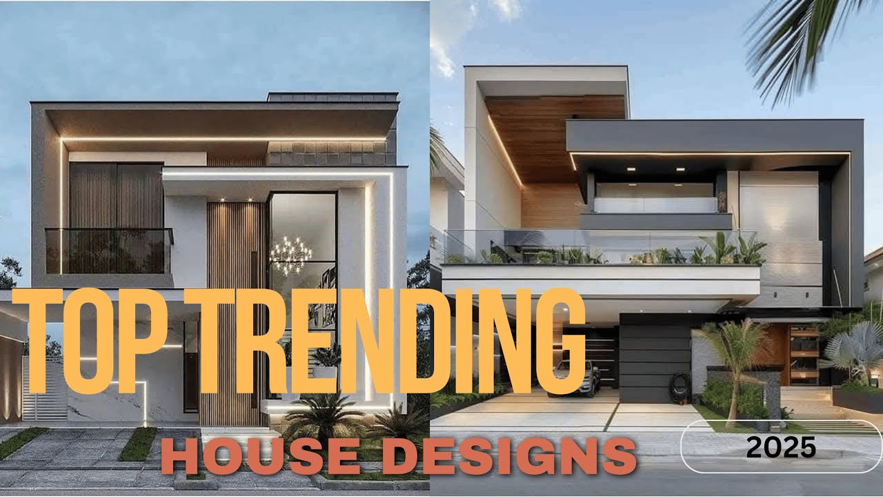 Modern House Front Elevations 2025 | Top 50 Trending Designs