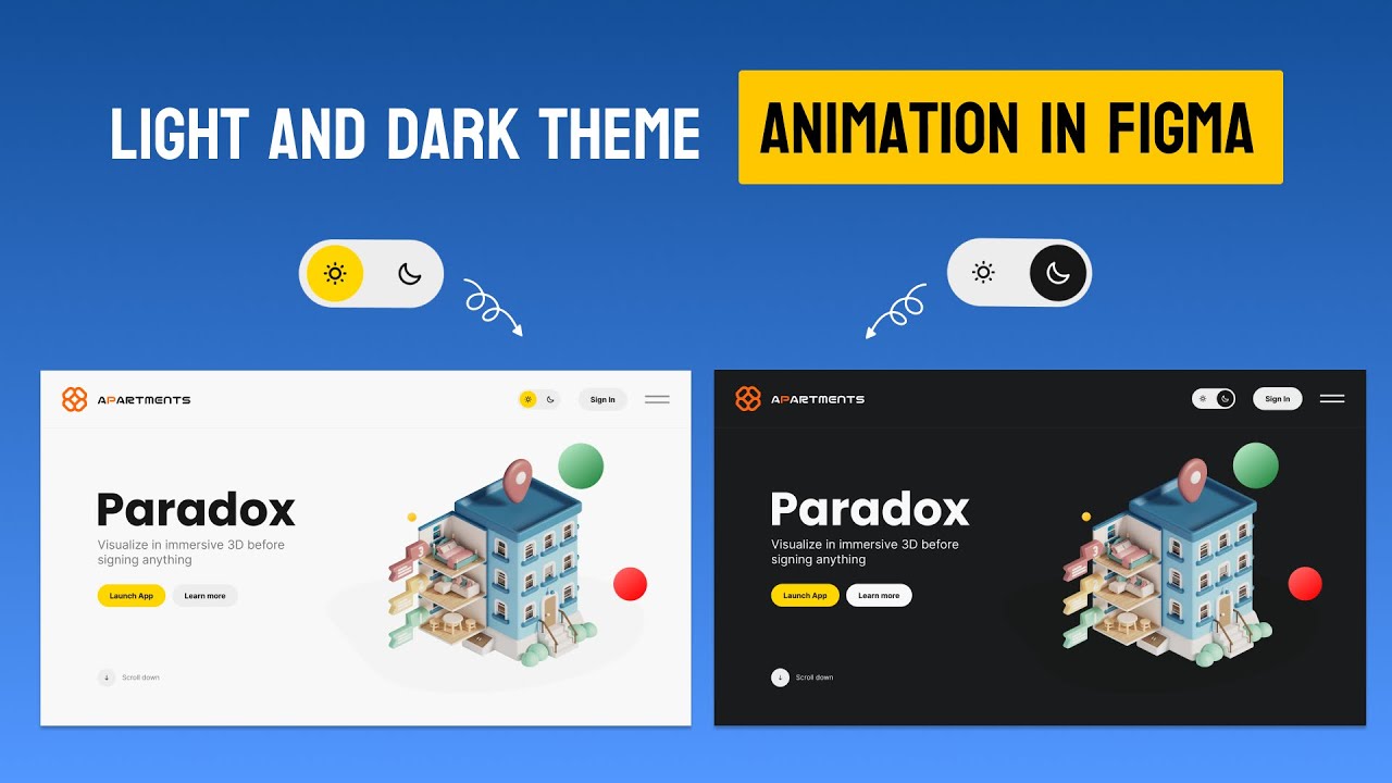 Light and Dark mode Animation in Figma (Under 3 Minutes)