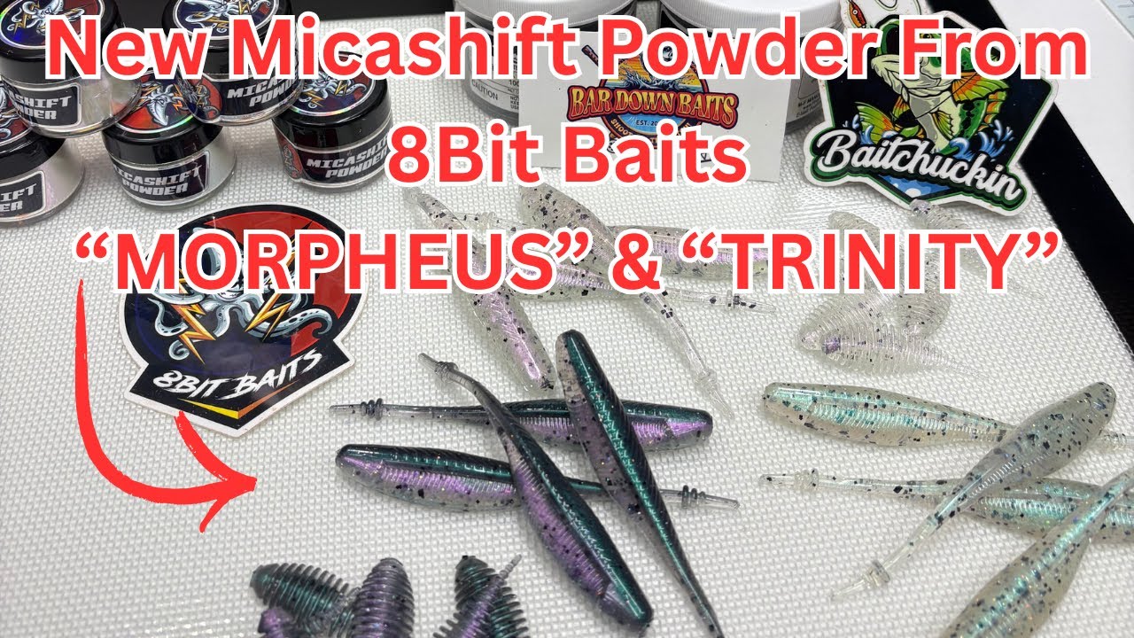 New Micashift Powder From 8 Bit Baits!!!@baitchuckin #bardownbaits #walleyefishing #softplastic