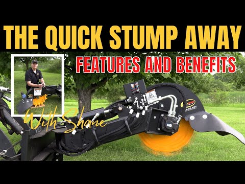 The Quick Stump Away stump grinder features and benefits