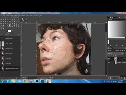 Tutorial for thepainter, a windows 64 (free) software that transforms a photo into an oil painting