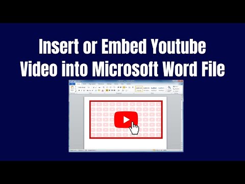 How to Insert or Embed YouTube Video into Microsoft Word File | Step-by-Step Guide