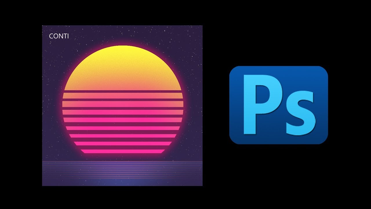 How To Create Synthwave Art (FM-84 : Atlas, Album Cover)