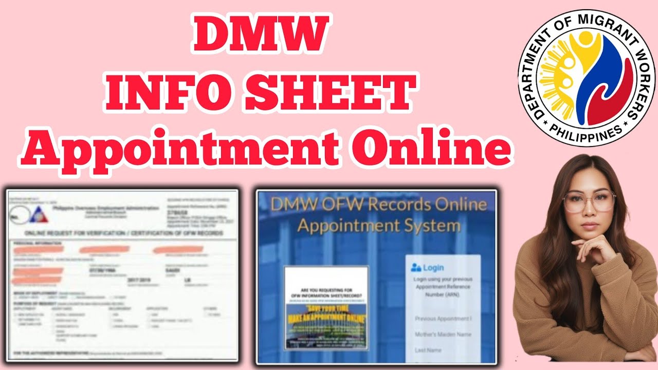 HOW TO GET INFO SHEET APPOINTMENT ONLINE| DMW OFW INFO SHEET | OFW INFORMATION SHEET | OFW RECORD