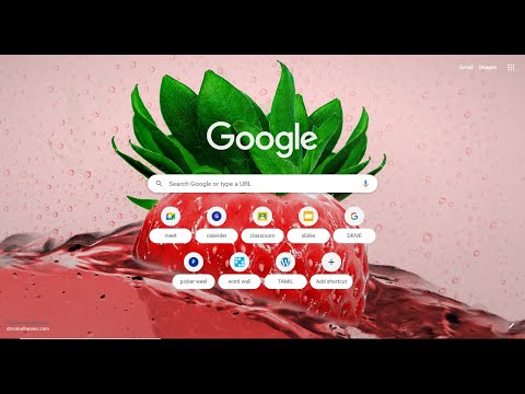 google theme | strawberry | pink | JO tech