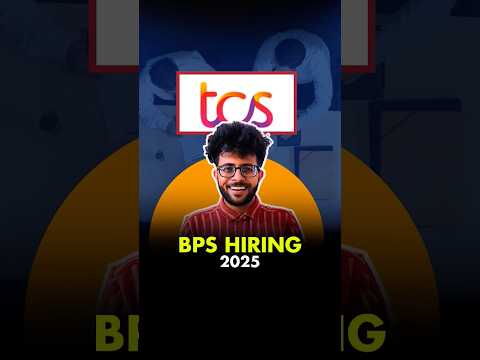 TCS BPS 2025 Hiring is LIVE – No Coding Needed! 🧾👨💼