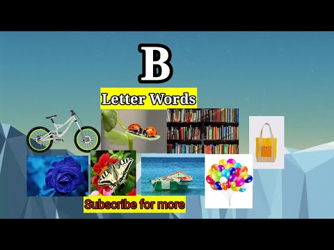Words starting with letter B | Letter B Words