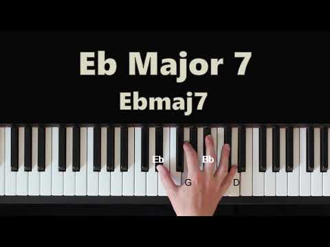 How To Play Eb Major 7 (Ebmaj7) Chord On Piano