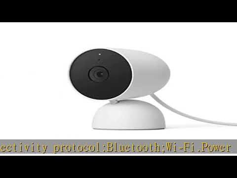 Google indoor Nest Security Cam 1080p (Wired) - 2nd Generation - Snow