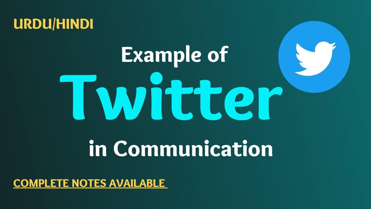 Example of Twitter in communication in management in Urdu\Hindi |Twitter |Communication | Technology
