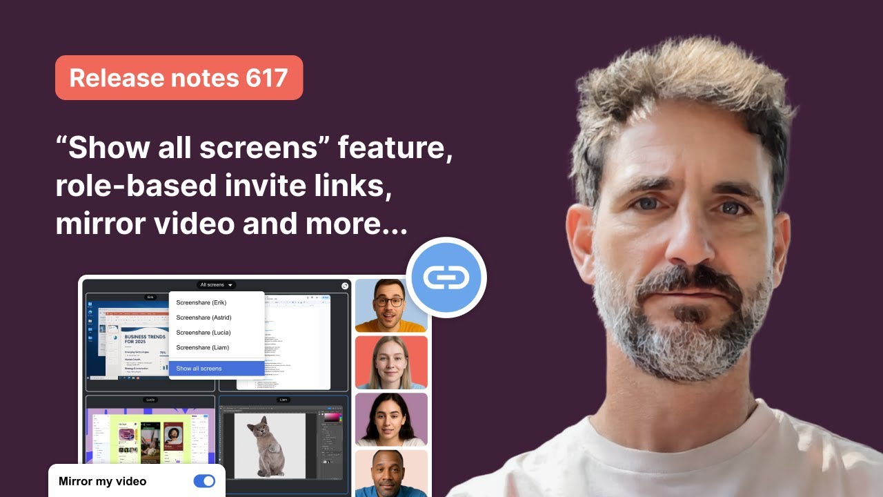 Digital Samba 617 – Show All Screens, Flexible Breakouts & Role-Based Invites