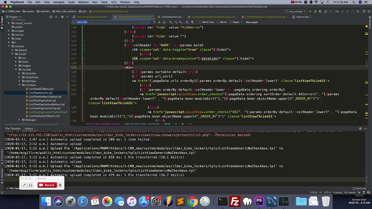 Remove checkboxes from listview suiteCRM | Advanced listview modification